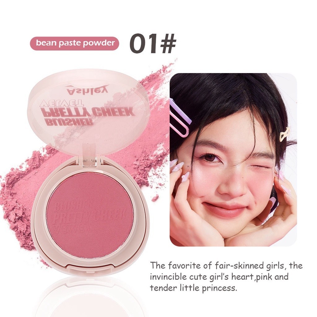 Ashley Shine Waterproof Blush Powder Naturally Pigmented Highlight ...