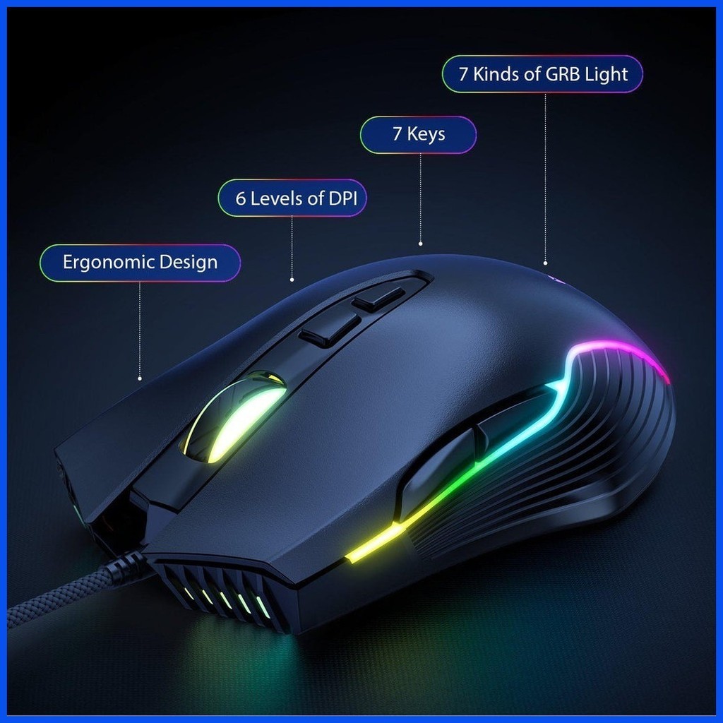 Onikuma G26 + CW905 Wired Mechanical Keyboard Mouse Set (Black ...