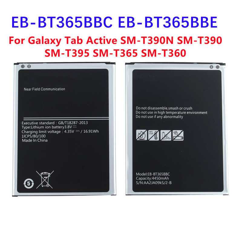 Replacement Baterya Ng Tablet Para Sa Samsung Galaxy Tab Aktibong T365 ...