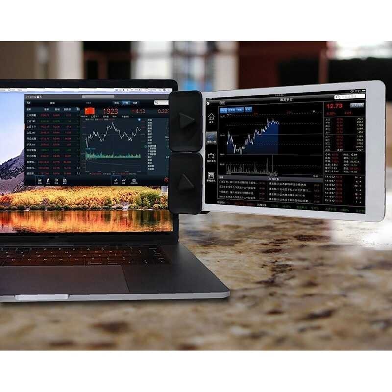 Monitor, Side Clip Dual Monitor And Tablet Stand Mount For Your Laptop ...
