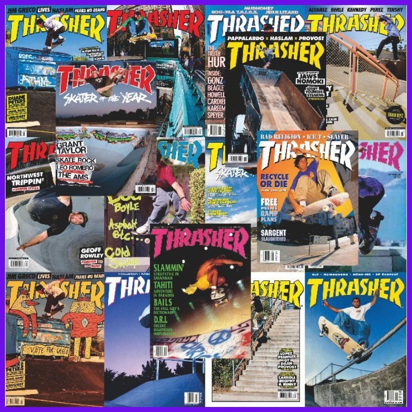 ۞ Thrasher Skate Board Magazine Wall poster/Wall Display/poster ...