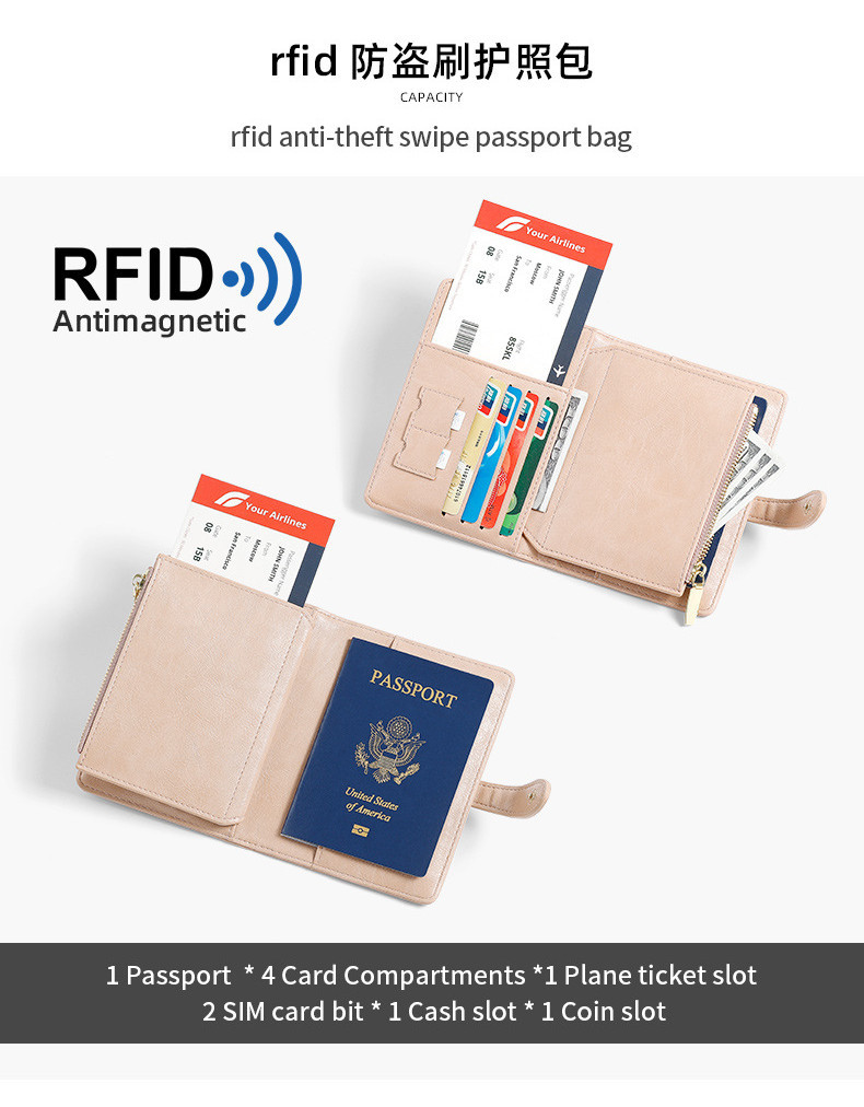 Simple Air Ticket Passport Holder Visa Card Holder ins Multifunctional ...