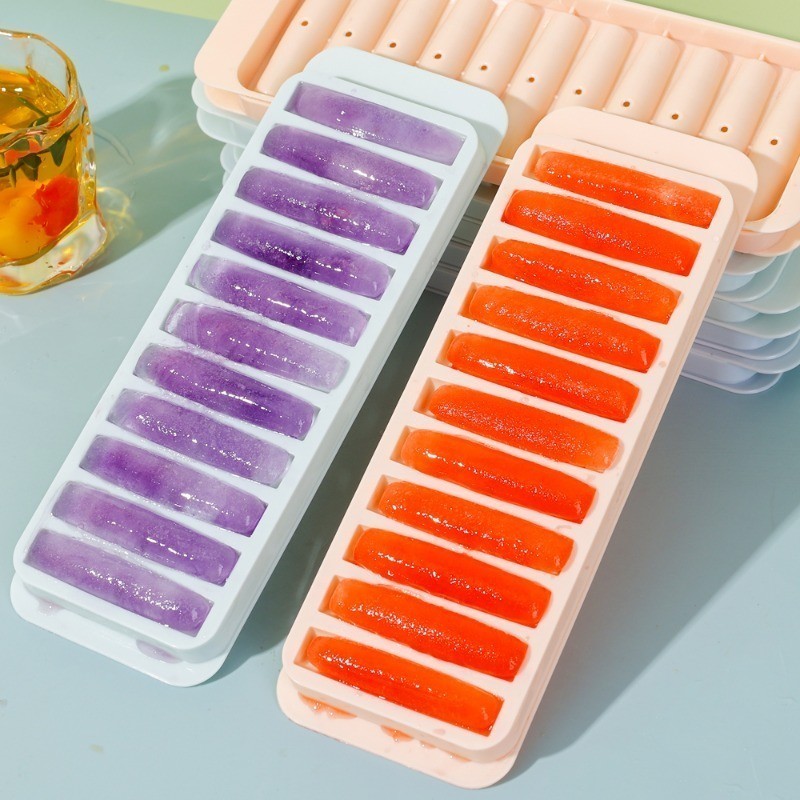 Creative Long Strip Ice Cube Mould - 11 Grids Chocolate Candy Freezing ...
