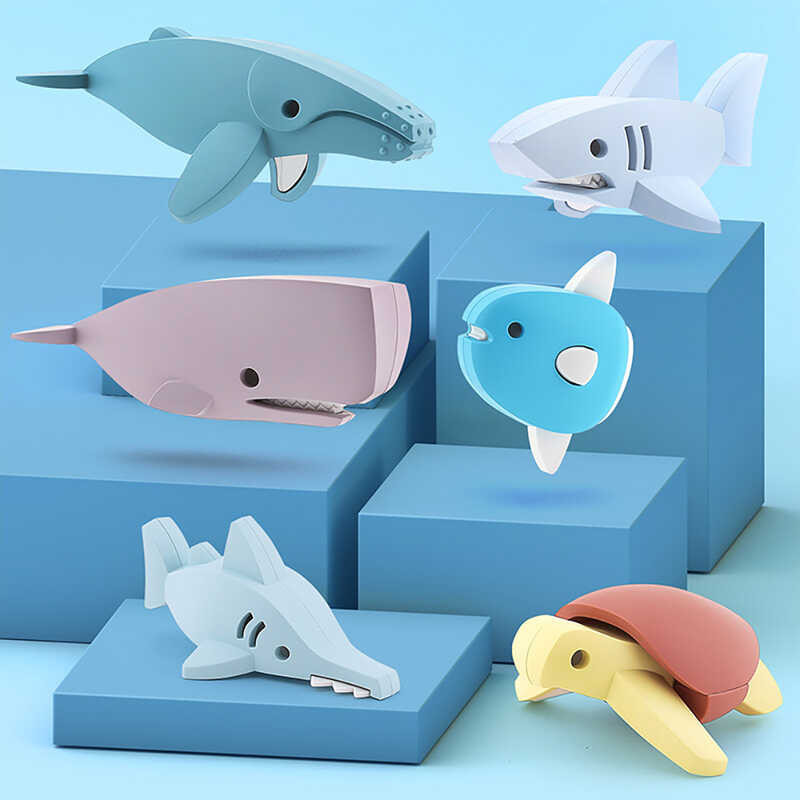 Cute Halftoys Puzzle Hayop Ng Hayop Shark Whale Dagat Turtle Figures 3D ...