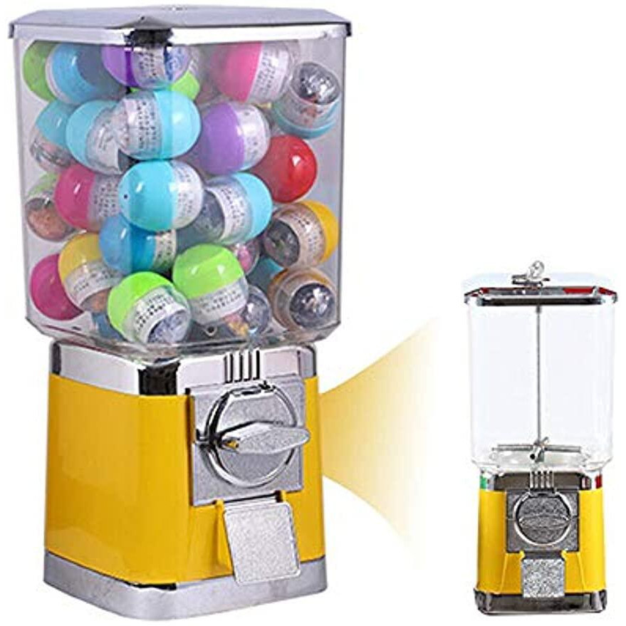 " Gumball Candy Vending Machine Durable Metal Body Capsule Bouncy Ball ...
