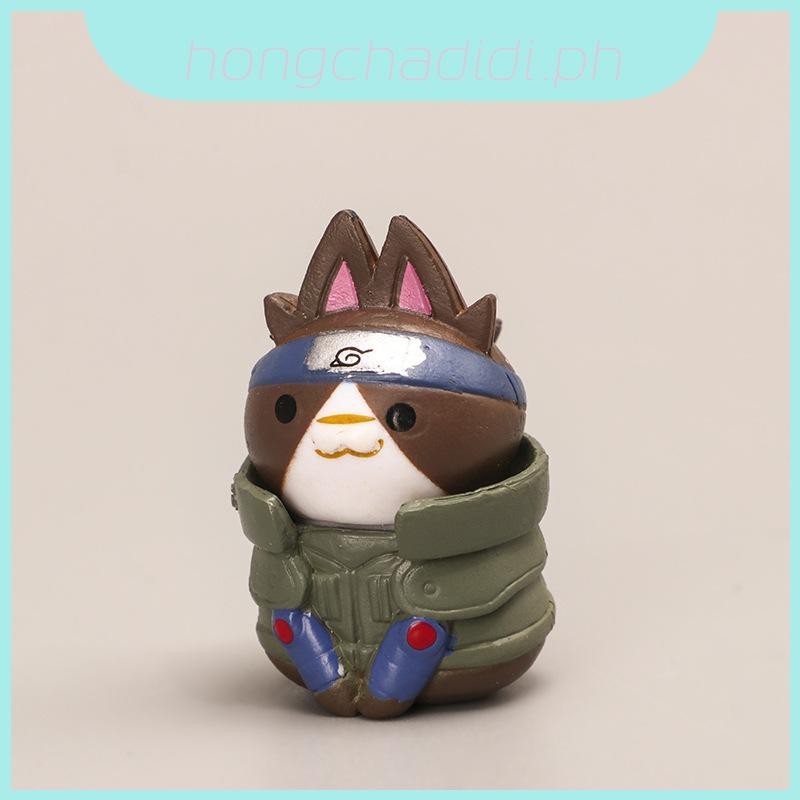 Characters Cat Anime Collection Set Of 8 Mini Pvc Figures Sasuke ...