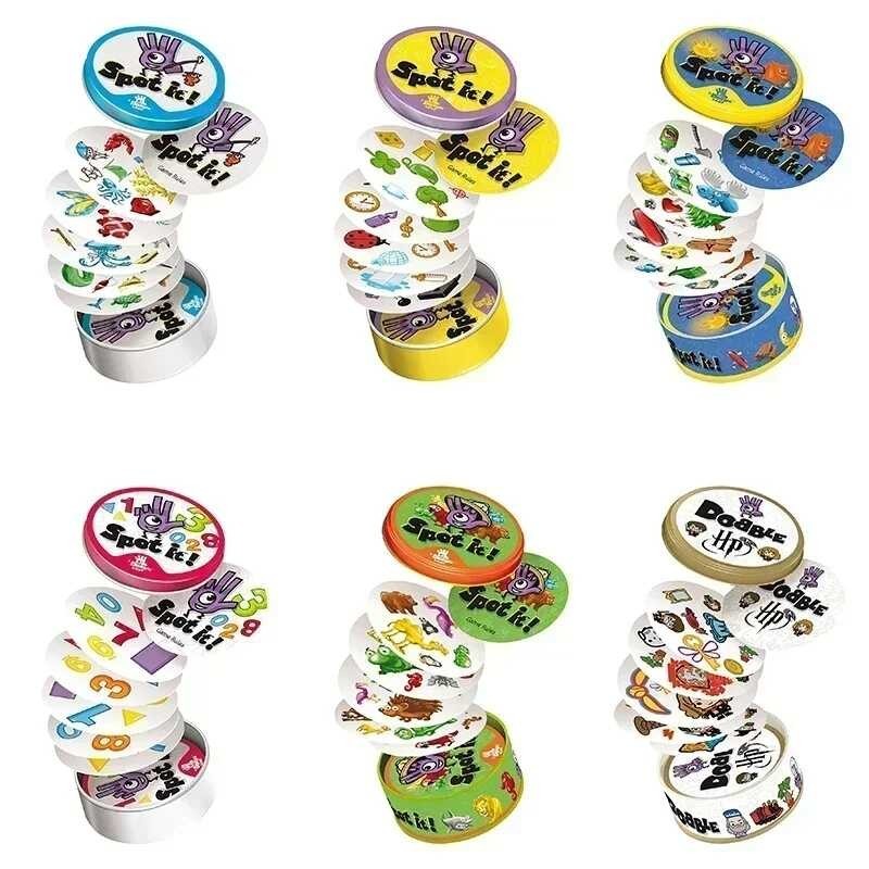 27 Styles Dobble Juego Spot It Toy Iron Sport Fun Family Animals Jr Hip ...