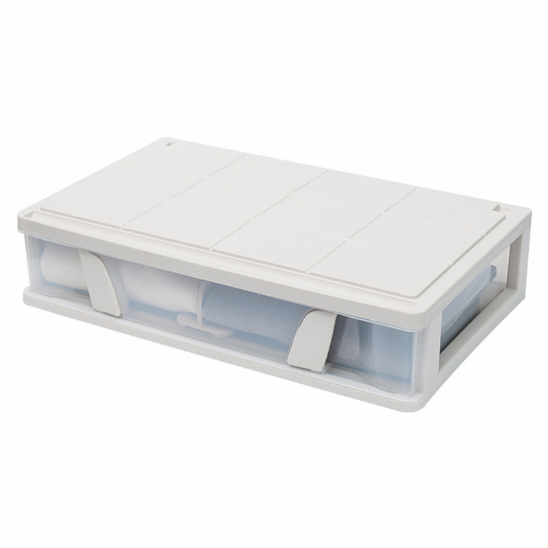 HTW shop Bed bottom storage box plastic flat quilt drawer type storage ...