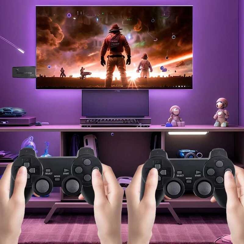 Video Sticks M8 Console Stick 2.4G Dual Wireless Controller Gamestick 9 ...