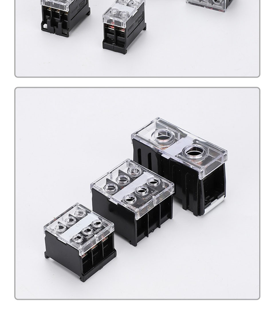 DIN Rail Terminal Block IN12BK IN20BK 600V 2/3 Pin 30A/60A Electrical ...