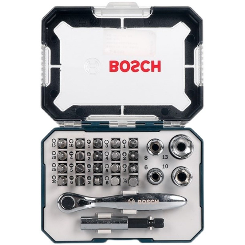 Bosch 26 piece head set, electric screwdriver, head, mouth, ratchet ...