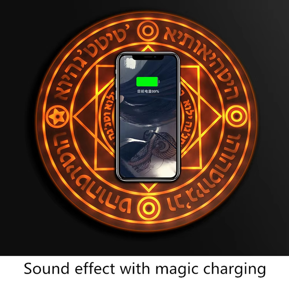 Magic Array QI Wireless Charger 25CM Diameter with Sound Effect Marquee ...