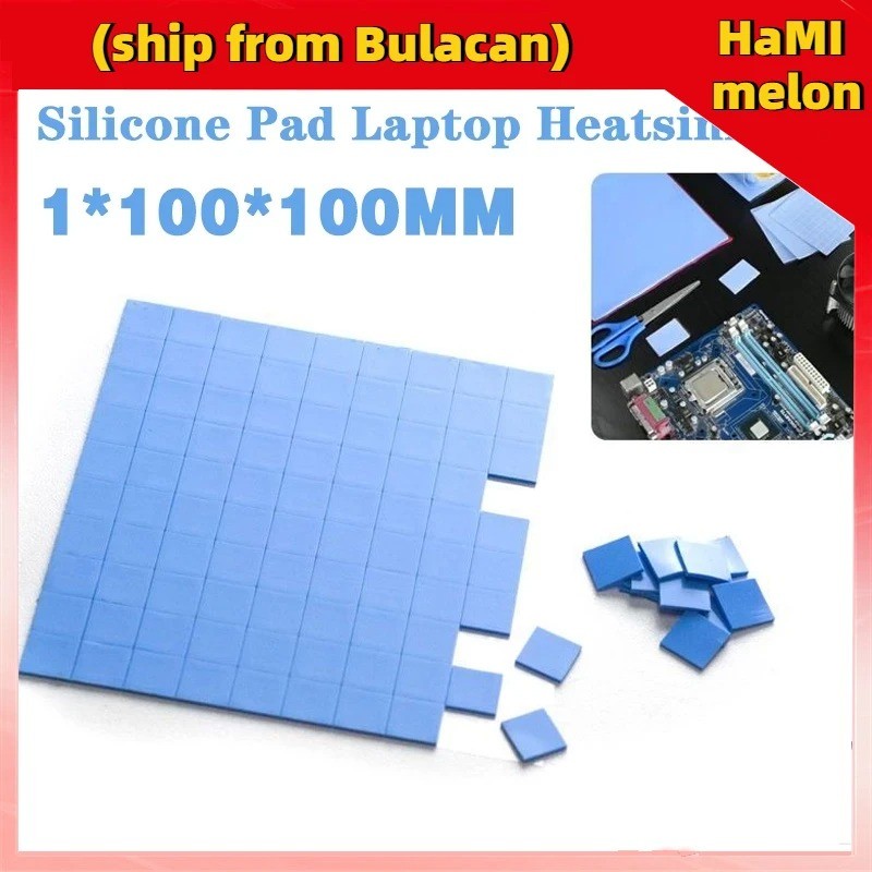 100PCS Silicone Thermal Pad CPU Silicone Retardant Insulation Patch Pad ...