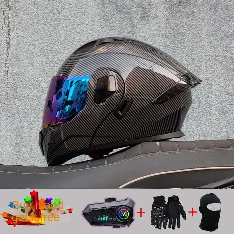 GILLE FF New Motorcycle Professional Racing Flip Up Helmet ABS Material ...