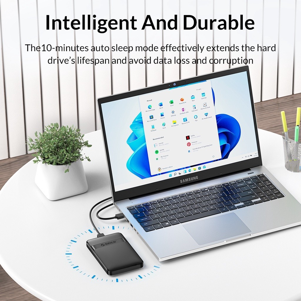 ORICO HDD Case 2.5 inch SATA to USB3.0 Type-C HDD Enclosure 6Gbps Max ...