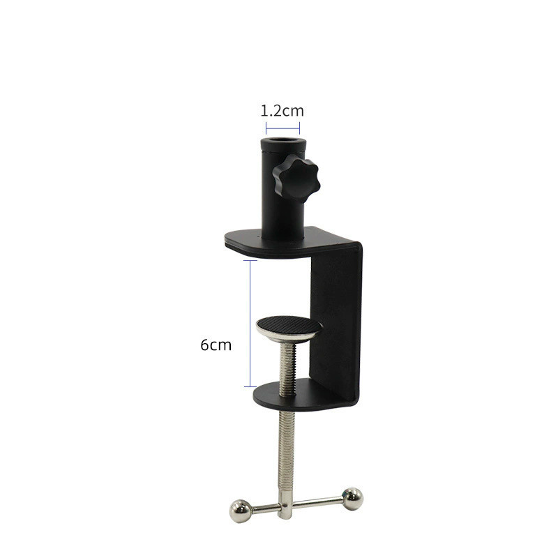 Black C-Clamp Desk Light Clamp Metal Plastic Desk Lamp Clip Metal Table ...