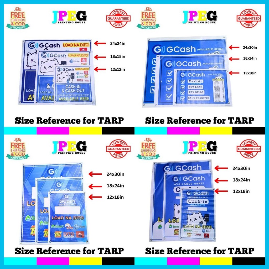 GCASH #1box Tarp with FREE RATES Cash in cash out Affordable High ...