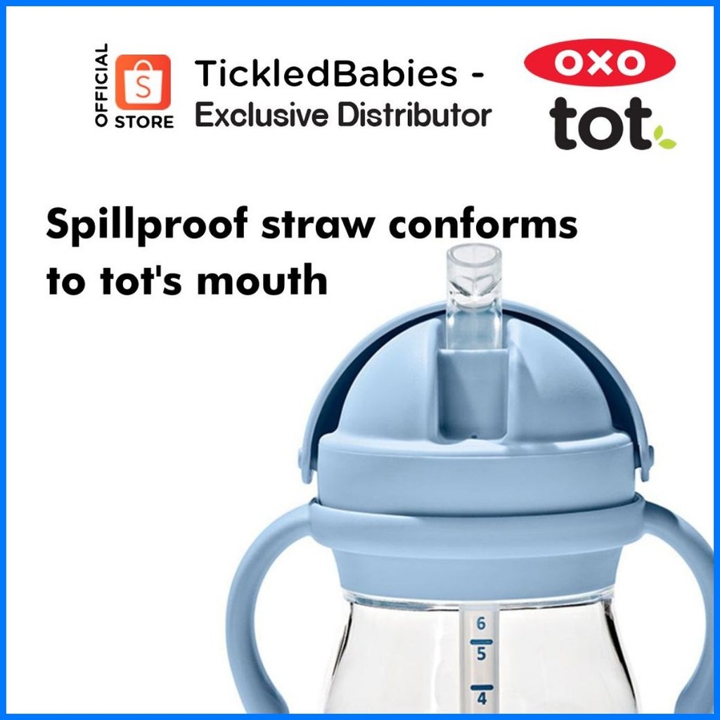 ∽ ∝ OXO Tot Grow Sippy Straw Cup w/ Handles - 6 oz [ oxotot baby infant ...