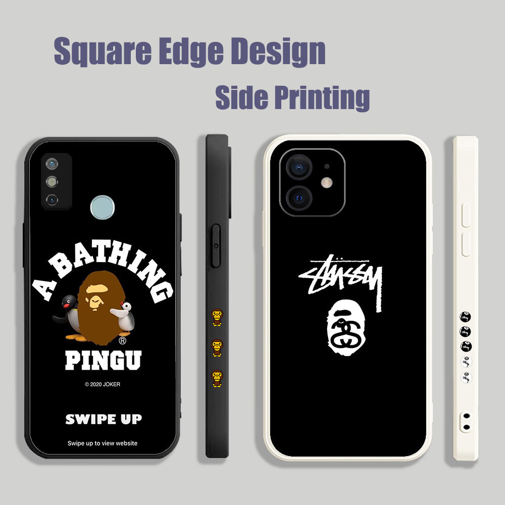 Casing For Realme C2 C3 8 8i 7i C35 C30 Pro a bathing PINGU bape ...