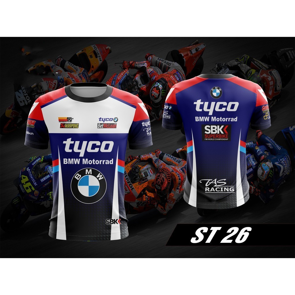 BMW Motorrad Tyco Racing Team SBK Design Sublimation T Shirt 2024 New ...