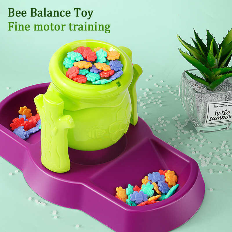 유 Montessori Bee Balance Sensory Finger Fine Motor Skills Educational ...