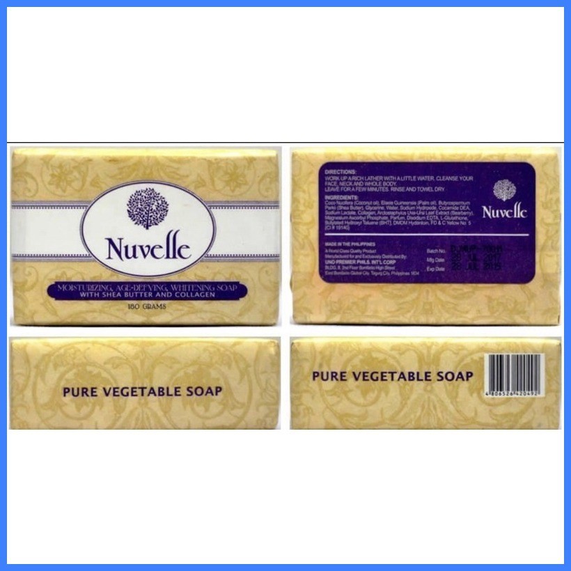 ☑ UNO Nuvelle Pure Vagetable Soap with Shea Butter 180g | Shopee ...