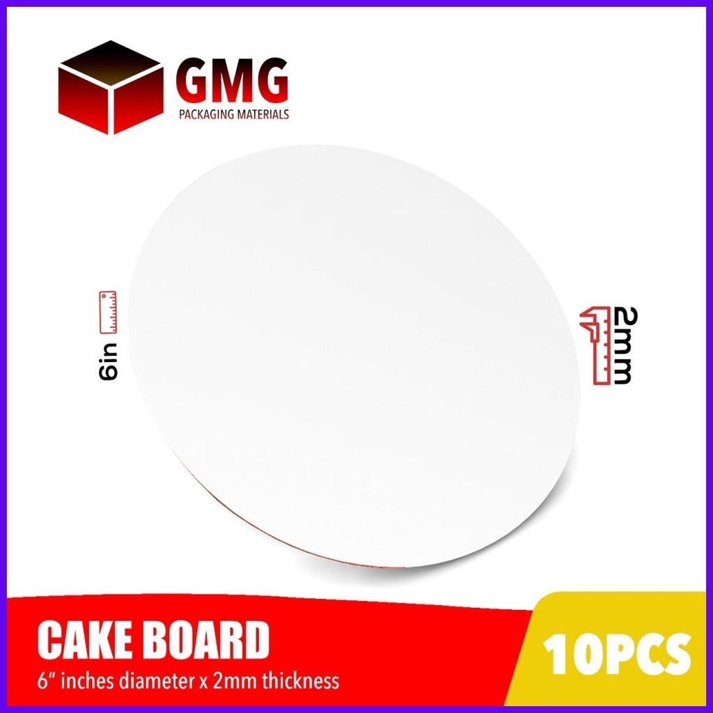 ♀ Cake Board Laminated 6 inches Diameter (10pcs) | Shopee Philippines