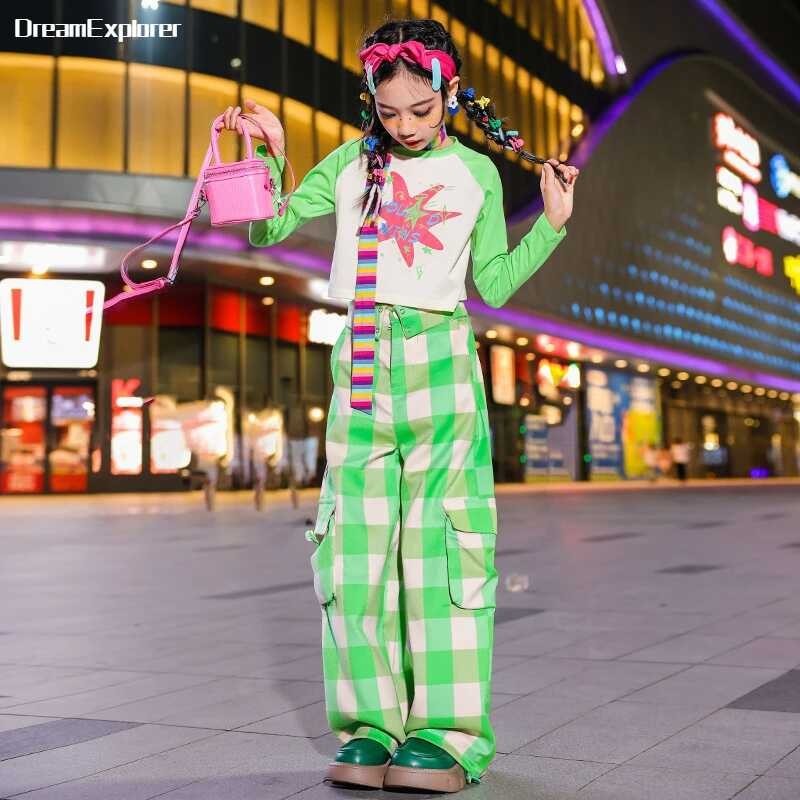 Sa Babaeng Maganda Streetwear Hip Hop Crop Top Graffiti Cargo Pants ...