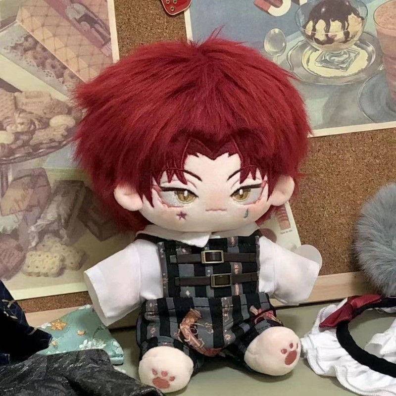 20cm HUNTER x HUNTER Hisoka Red Hair Gold Pupils Ciso Cotton Handsome ...