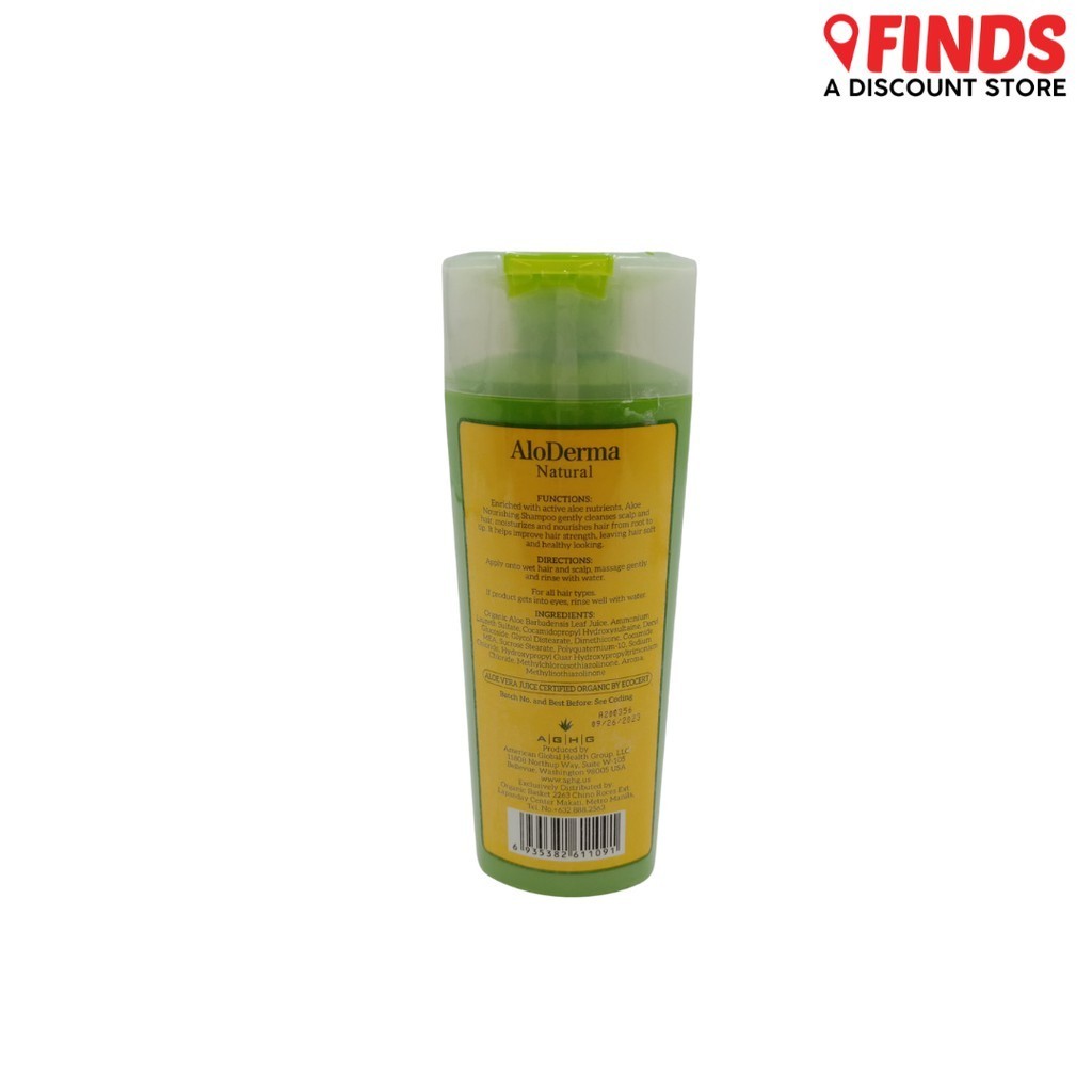 ♒ ☬ AloDerma Natural Aloe Nourishing Shampoo | Shopee Philippines
