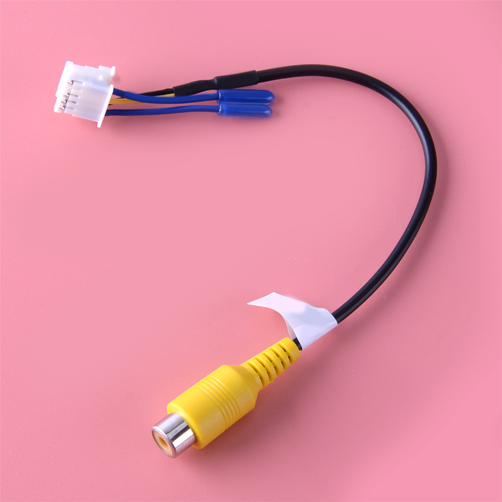 4 Pin Rear View Backup Camera RCA Cable Connector Adapter Fit For Car ...