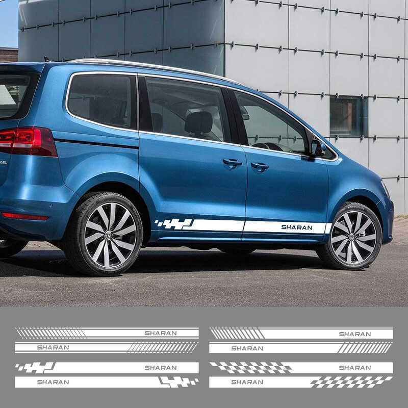 Side Car Door Stickers Para Sa VW Sharan 7N 7M MPV Camper Van Racing ...