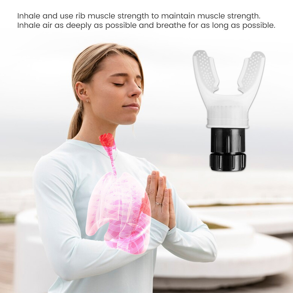 SALORIE Respirator Breathing Exercise Device Respiratory Muscle Trainer ...