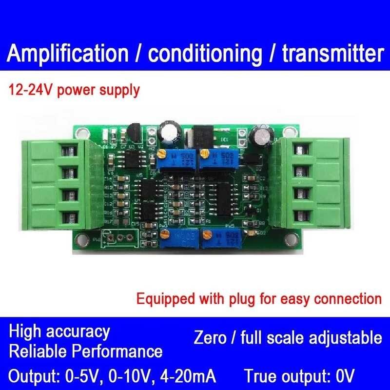 Cell Load Transmitter Amplifier 0-5V 0-10V 4-20Ma Current Voltage Transmitter Dc12-24V Wei ...