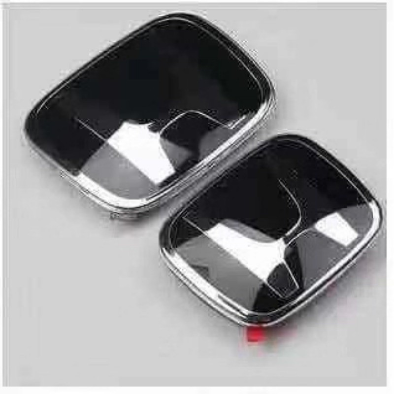 2pcs Honda Car Emblem Logo Black+Chrome City/Hrv/Jazz/CRV/civic/Brv ...