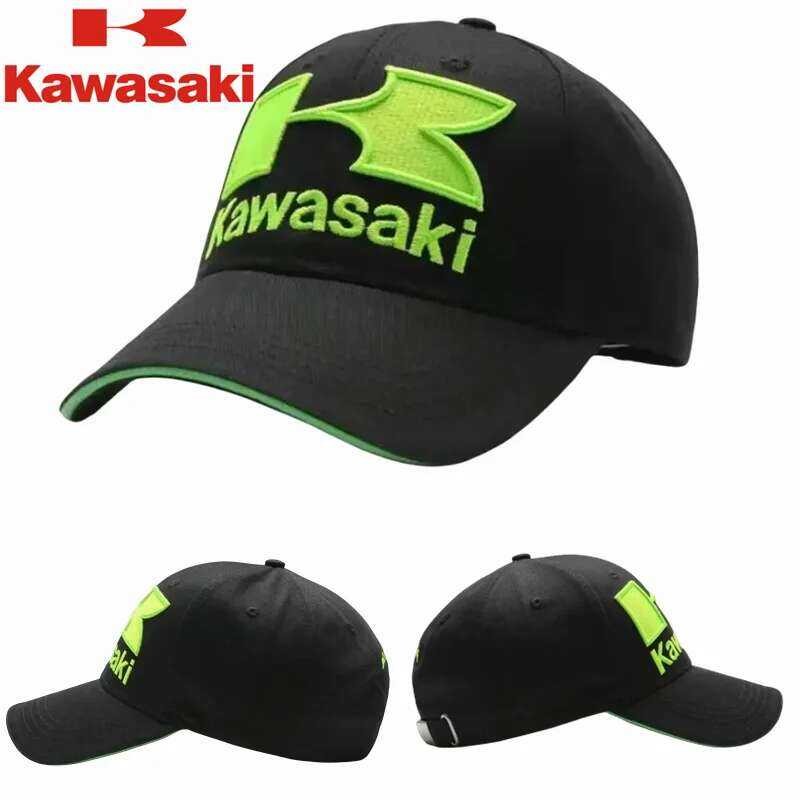Base Ong Kabuuan Kawasaki Motorsiklo Sa Labas Na Sports Duckbill Cap ...