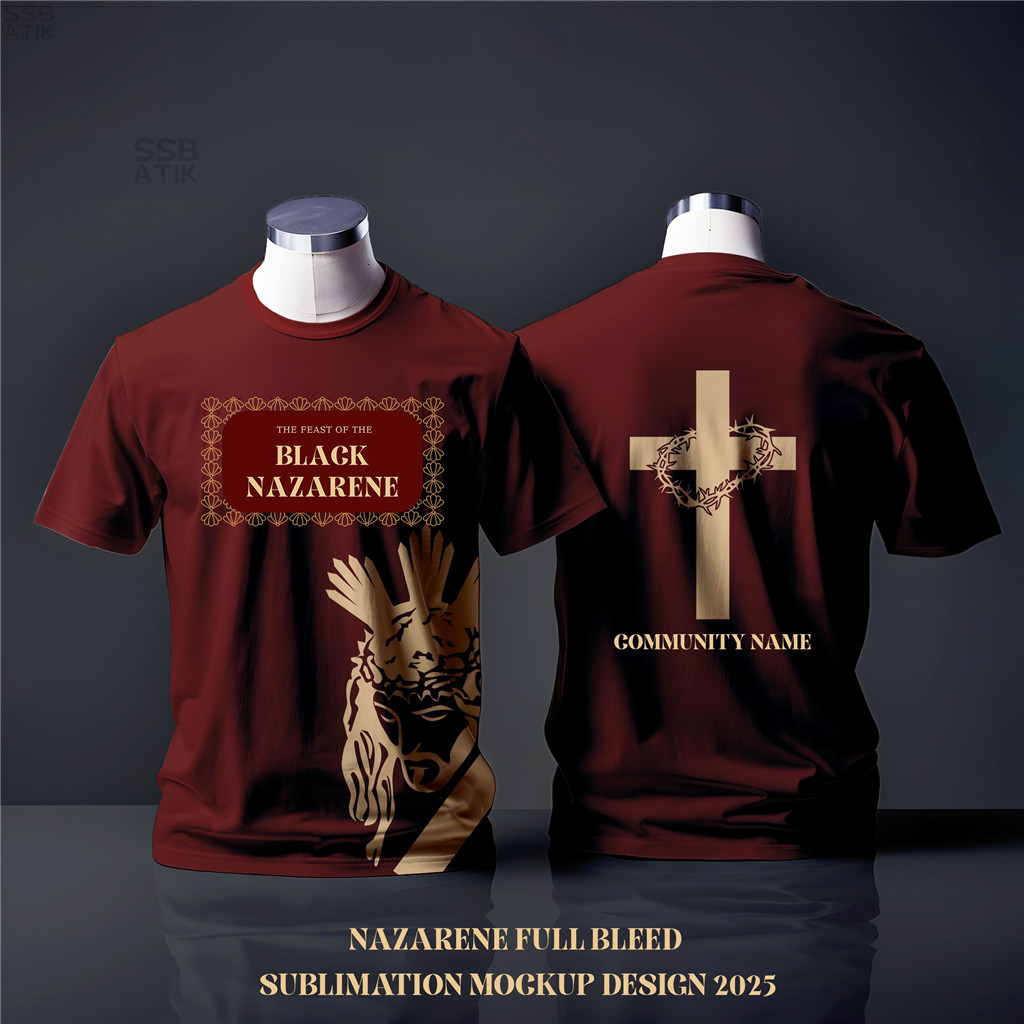 [FREE CUSTOME] Fully sublimated 3D print TSHIRT nazareno 2025 debosyon ...