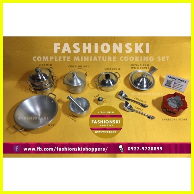 ♒ ☜ Complete Set Miniature Cooking Set Lutu Lutuan | Shopee Philippines