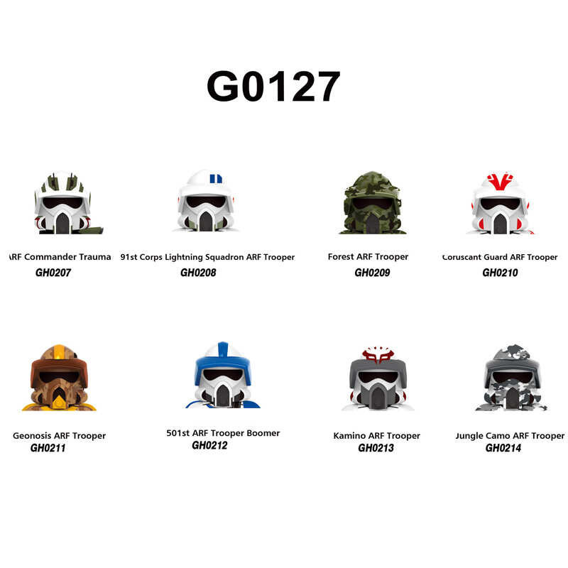 Building 8Pcs/Lot Blocks G0127 Geonosis ARF Trooper Figure 91St Corps ...