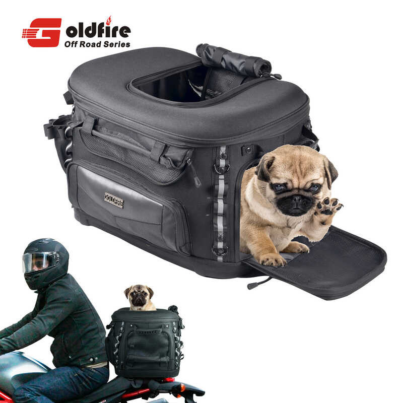 Motorcycle Pet Bag Fashion Luxuries Carrier Rear Bags for Dog Lage Fits ...
