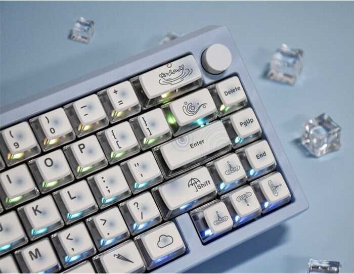 Keycaps Rainy Day 116 Keys Side Shine Through Keycap ASA Profile PBT ...