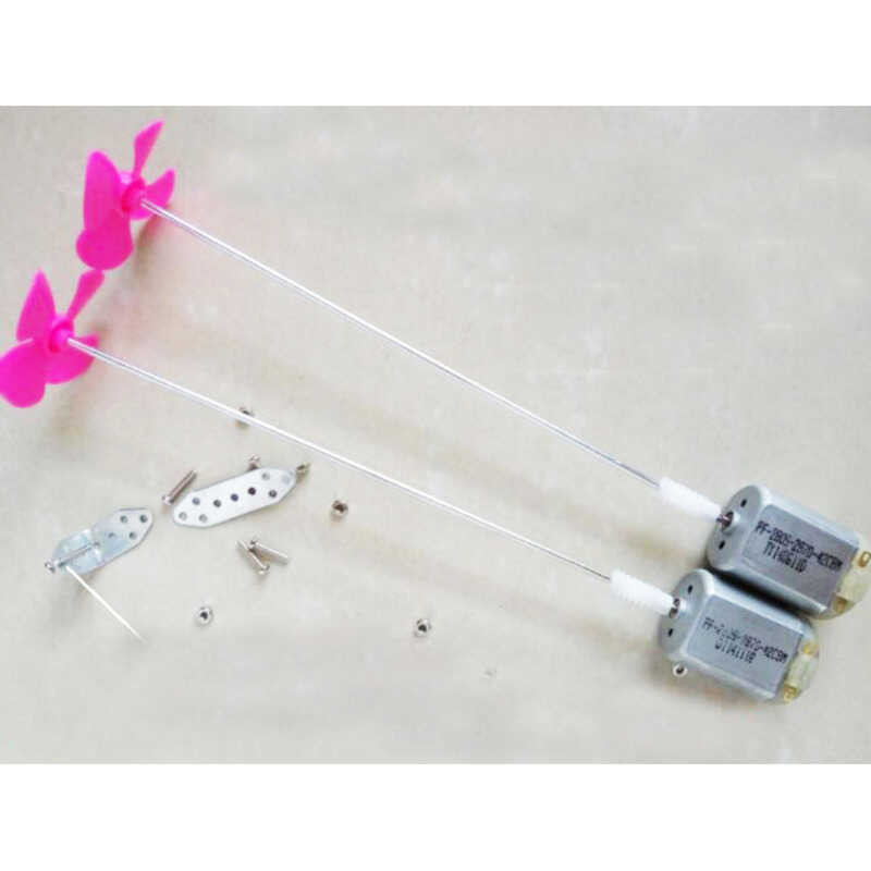 2sets/lot Double Motors RC Boat motor Drive Set 280 Motor+15CM Shaft+4 ...