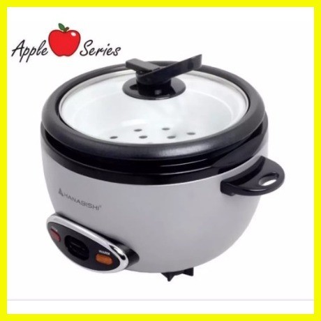 ⭐ Hanabishi Rice Cooker 1.0 liters with steamer Red/Silver HRC-10BRC ...