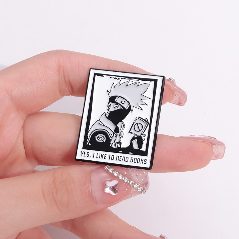 Naruto Akatsuki Badge Brooch Sasuke Uchiha Sharingan Pin Lapel Pins ...