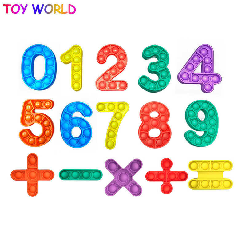 It Puzzle Pop Rainbow Number Full Box Brain Teaser Toys Original Dimple ...