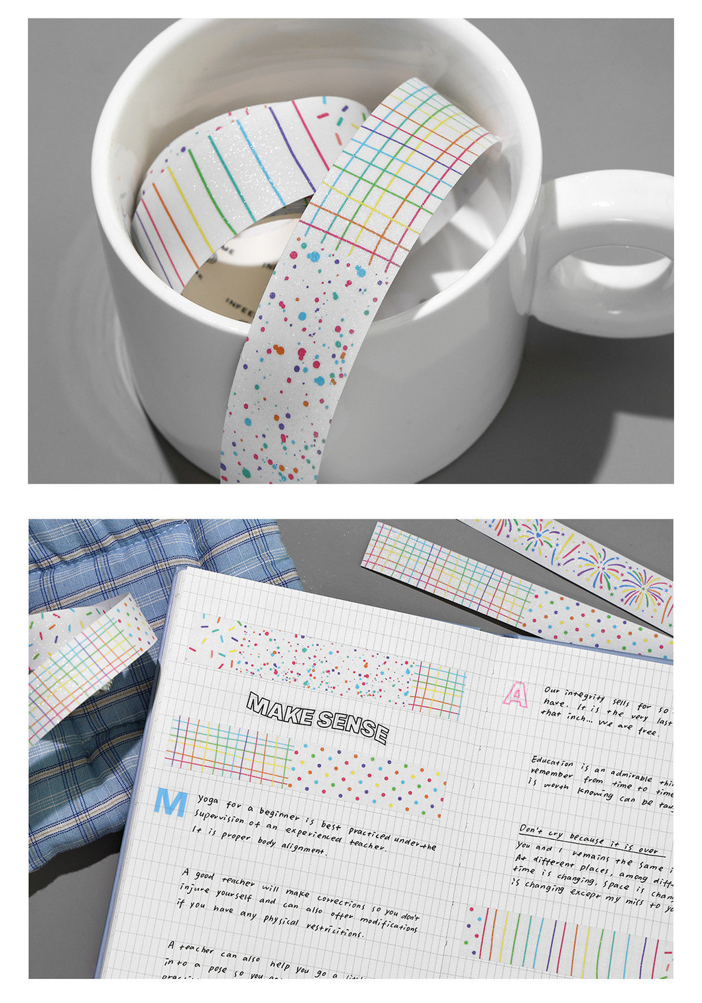 DIY Glitter Washi Tape Set Colored Masking Tape Cute Symbol Butterfly ...