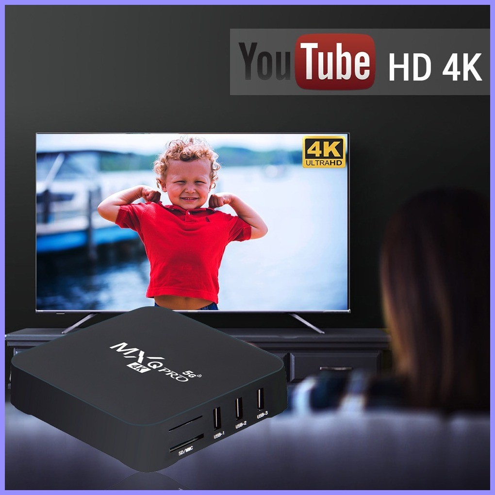 mxq pro tv box 4k 5g 4gb 64gb android smart digibox tv box for tv ...