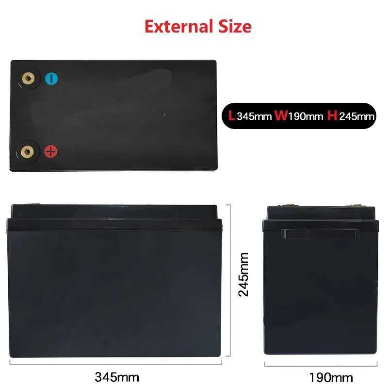 Plastic 280Ah Shell Battery Box Case For 4S 12V LiFePO4 Packs CALB EVE ...