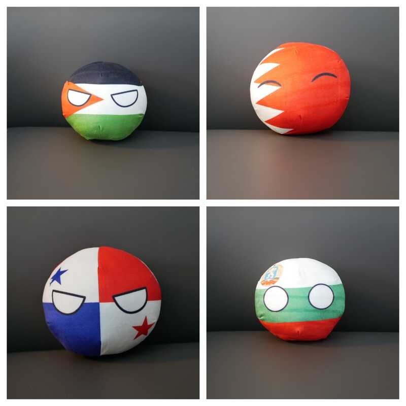 Greece 9/20Cm Polandball Plush Doll Palestine Bahrain Panama A ...