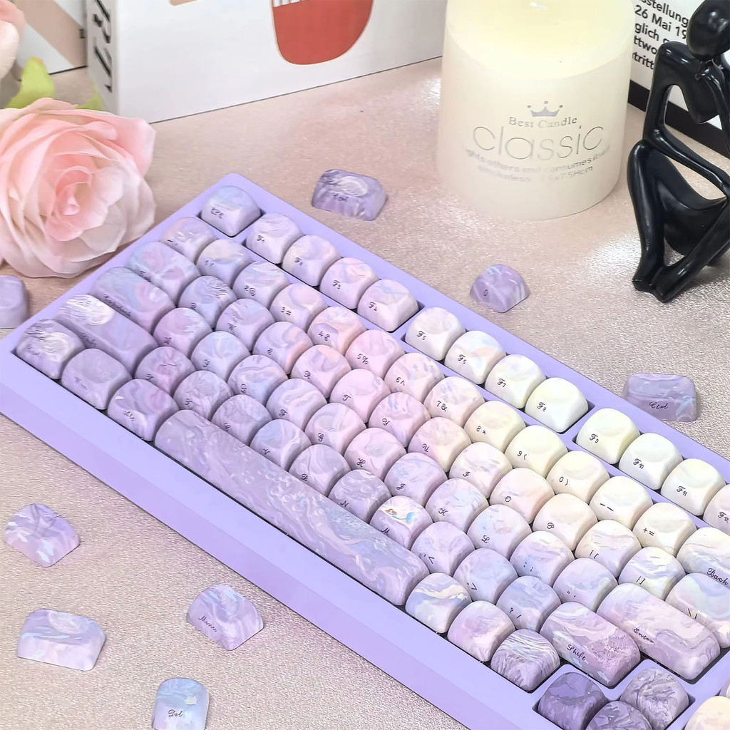 Mermaid Keycap MOA Profile 134 Keys PBT Dye Sublimation Letter Side ...